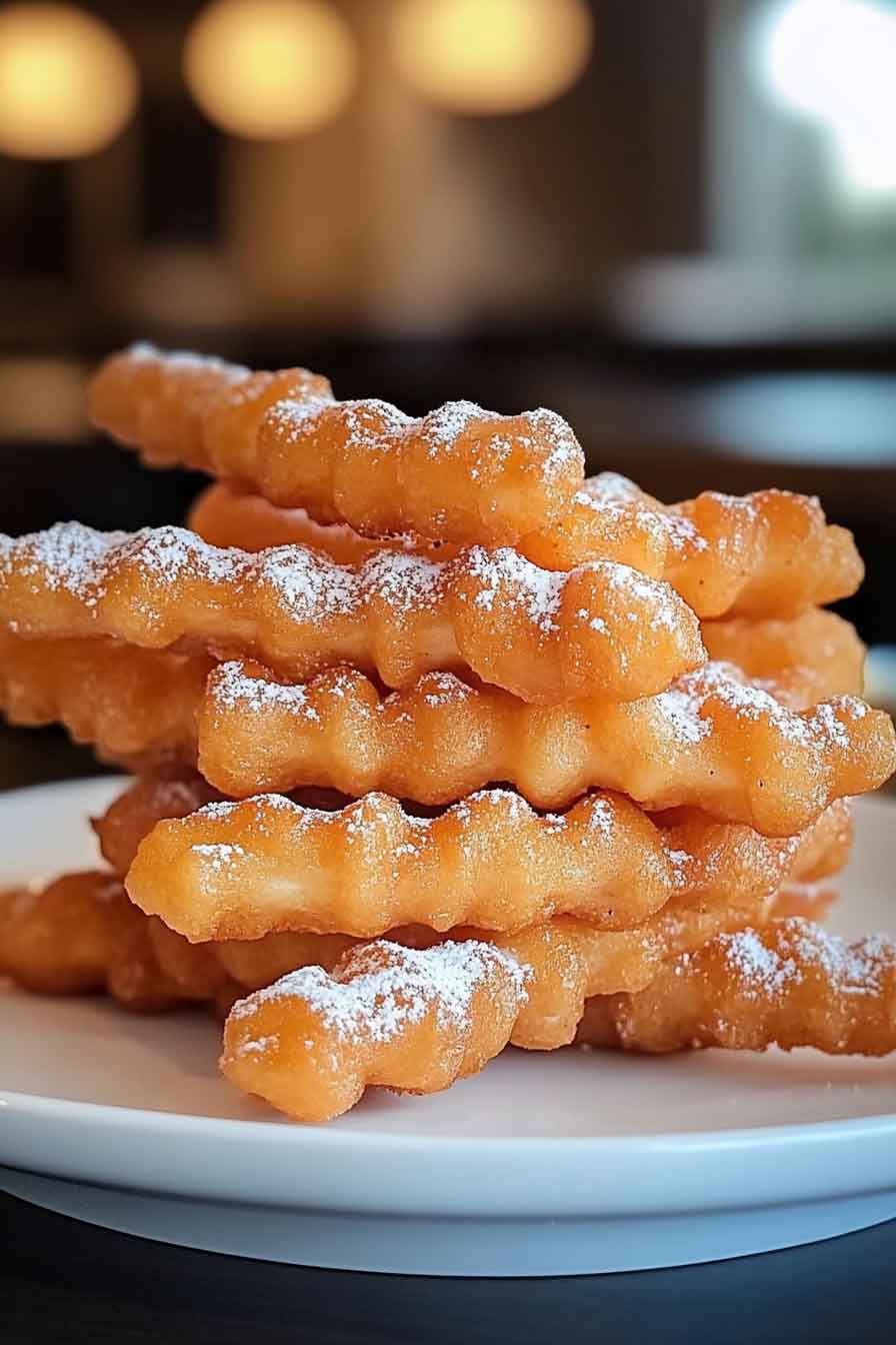 Crispy Funnel Cake Sticks - My Recipe World