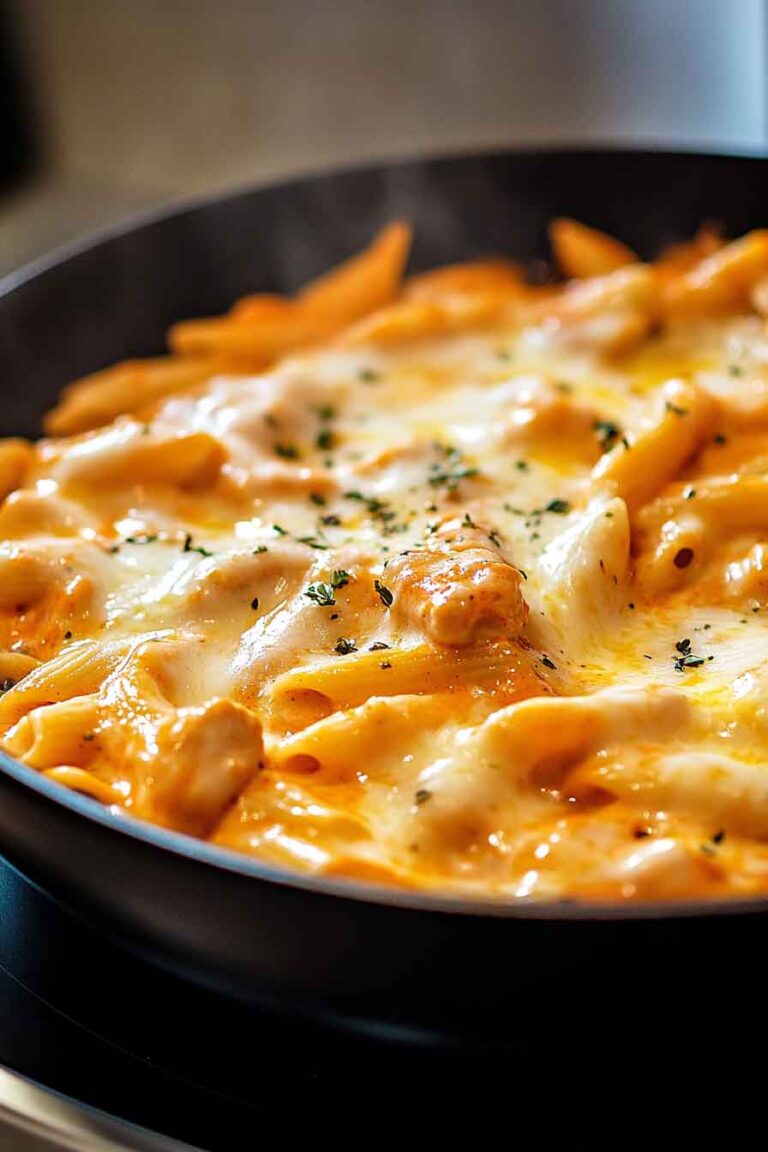 Bold Zesty Buffalo Ranch Chicken Pasta Skillet - My Recipe World