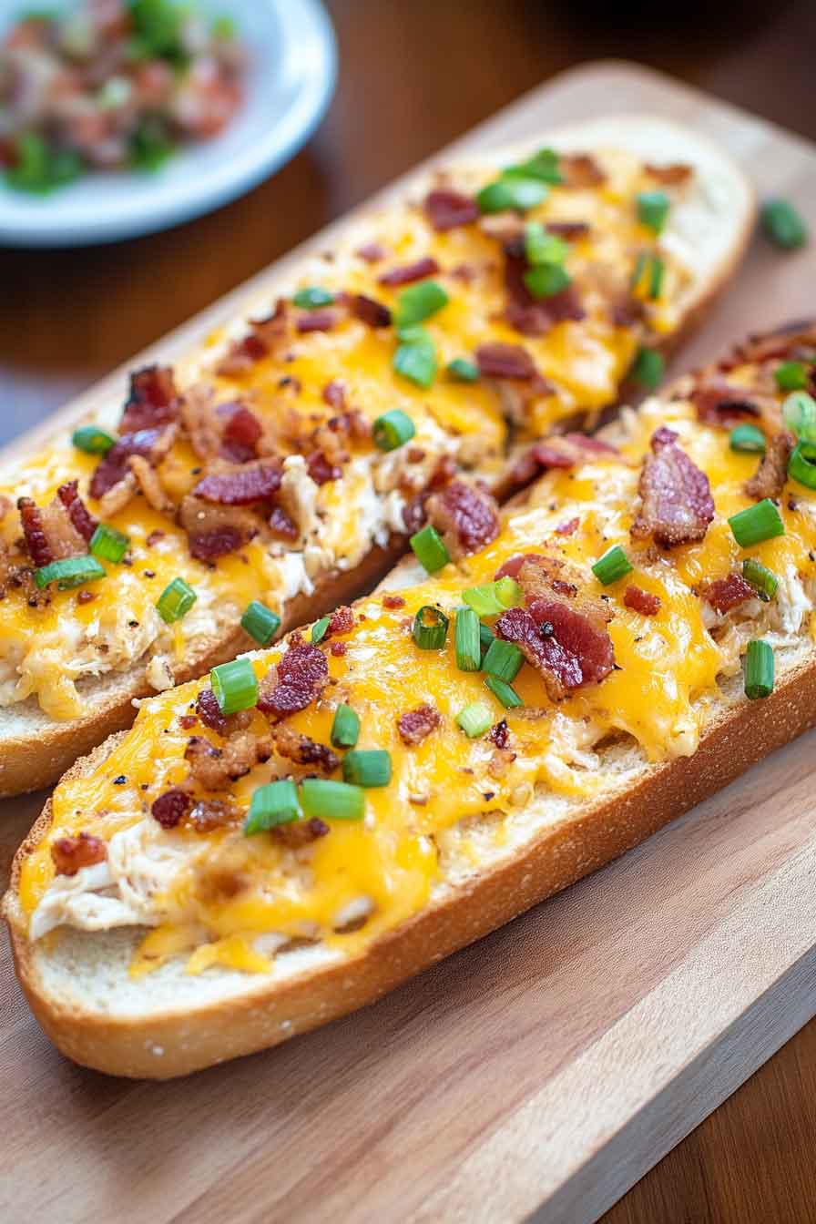 Chicken Bacon Ranch Stuffed Bread - My Recipe World