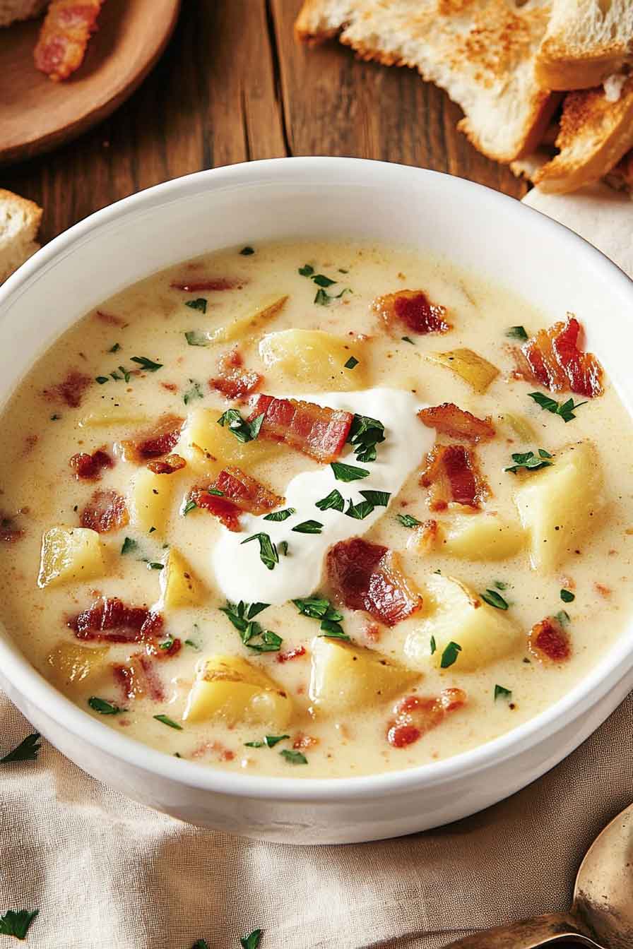 Copycat Outback Loaded Baked Potato Soup - My Recipe World