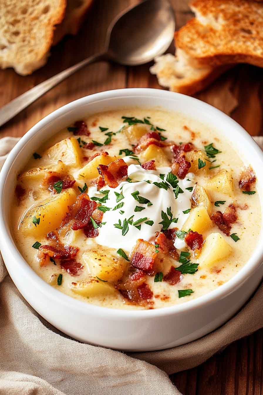 Copycat Outback Loaded Baked Potato Soup - My Recipe World