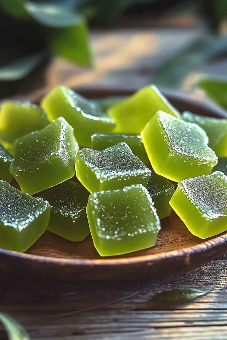 Green Tea Lemon Ginger Chews - My Recipe World