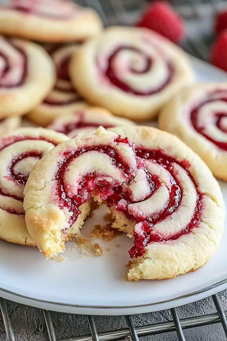Raspberry Swirl Cookies - My Recipe World