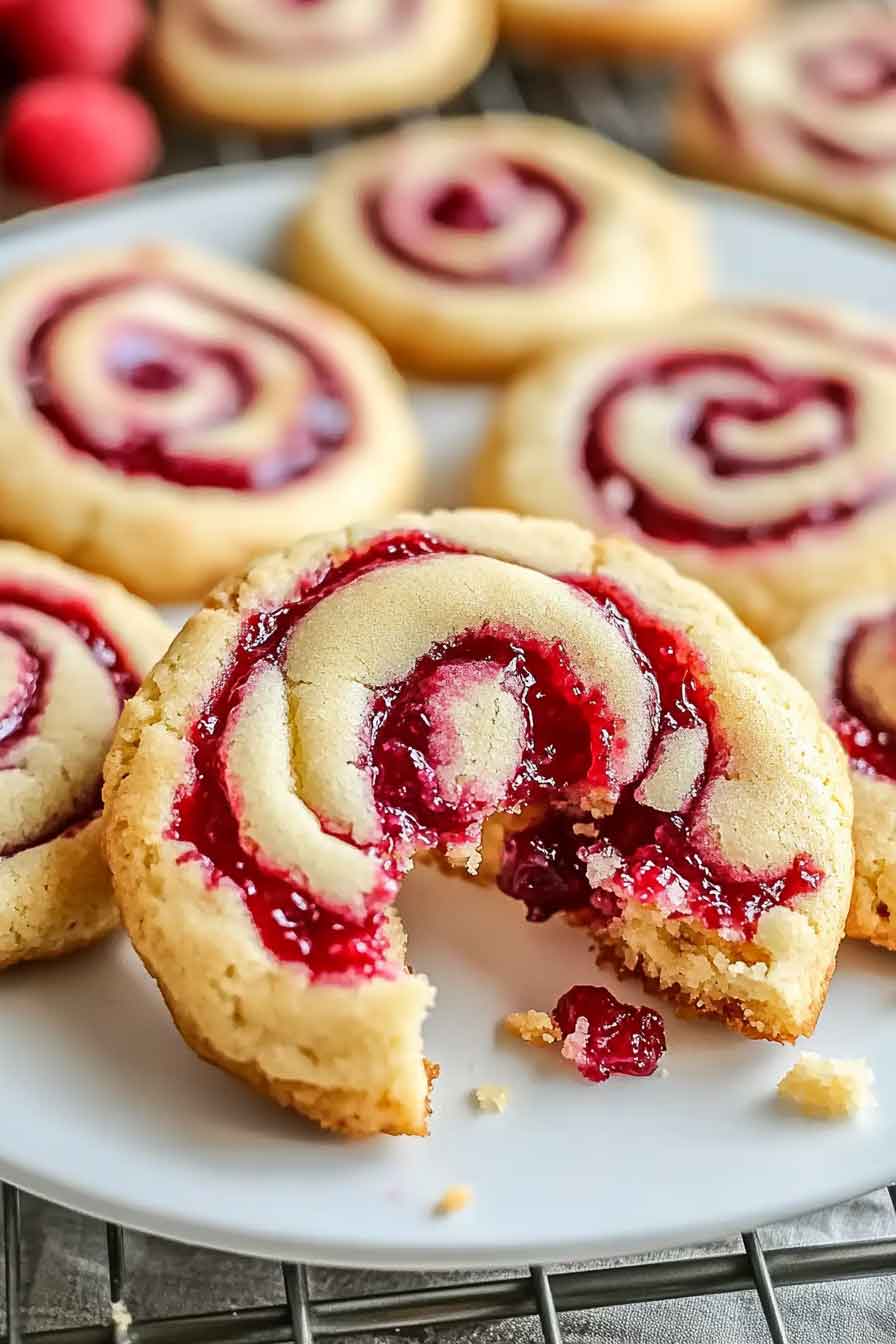 Raspberry Swirl Cookies - My Recipe World
