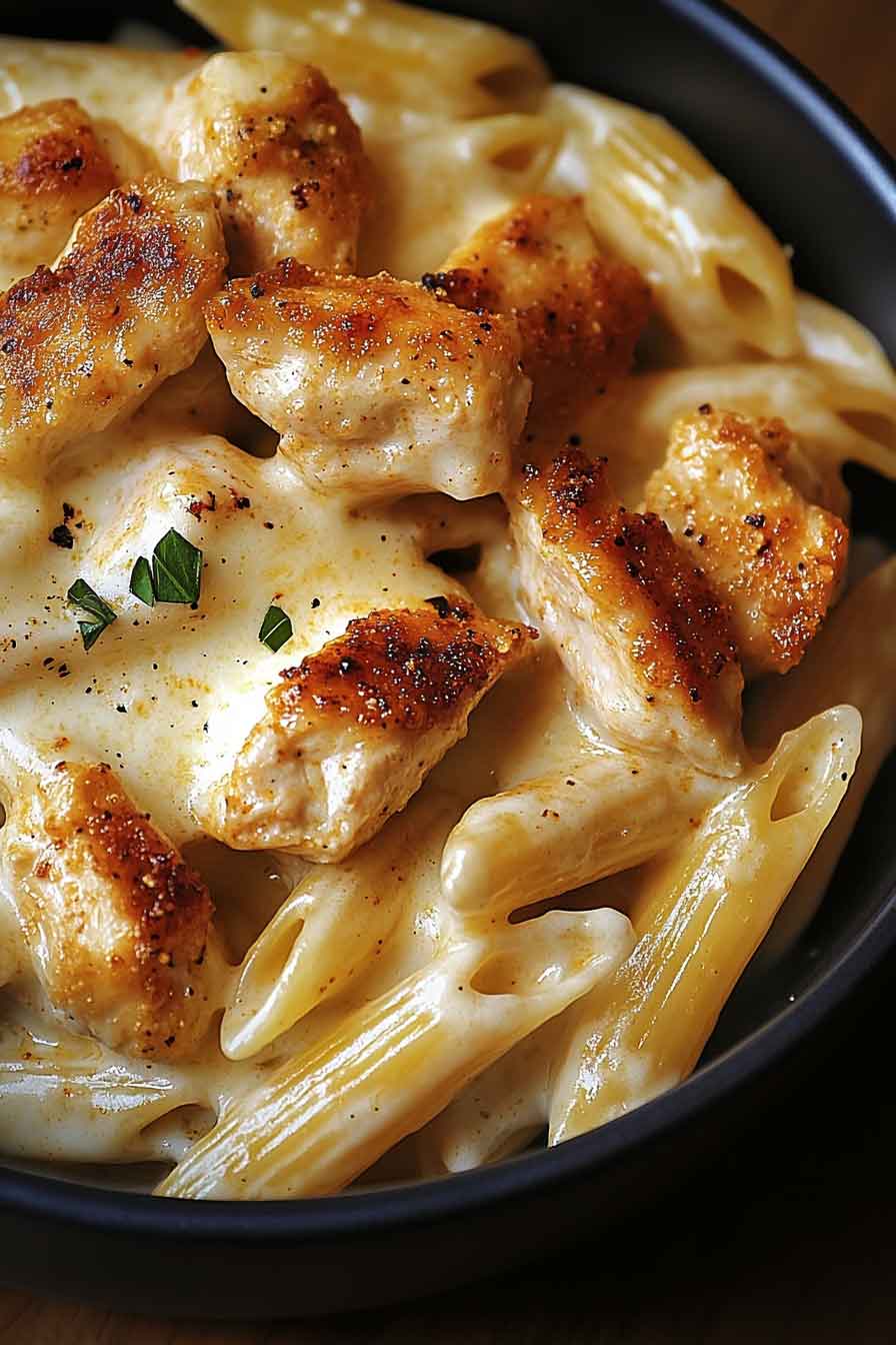 Creamy Cajun Ranch Chicken Mozzarella Pasta - My Recipe World