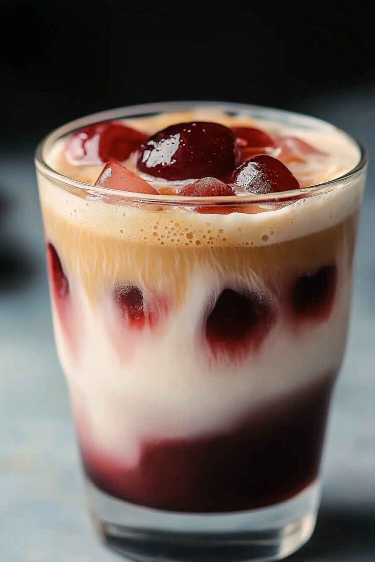 Cherry Vanilla Iced Latte - My Recipe World