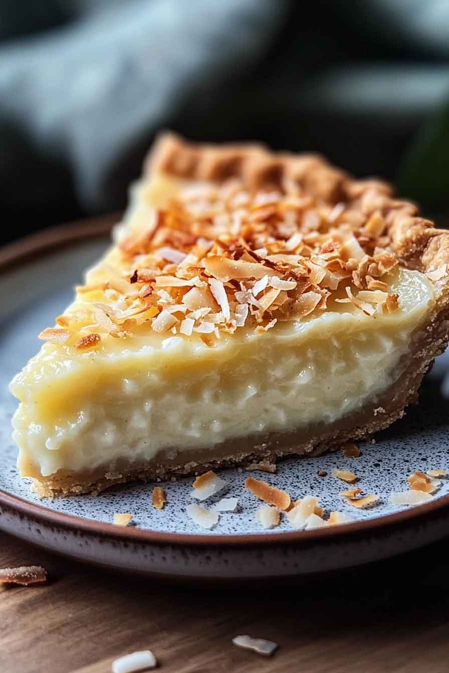 French Coconut Pie (Southern-Style Custard Pie) - My Recipe World