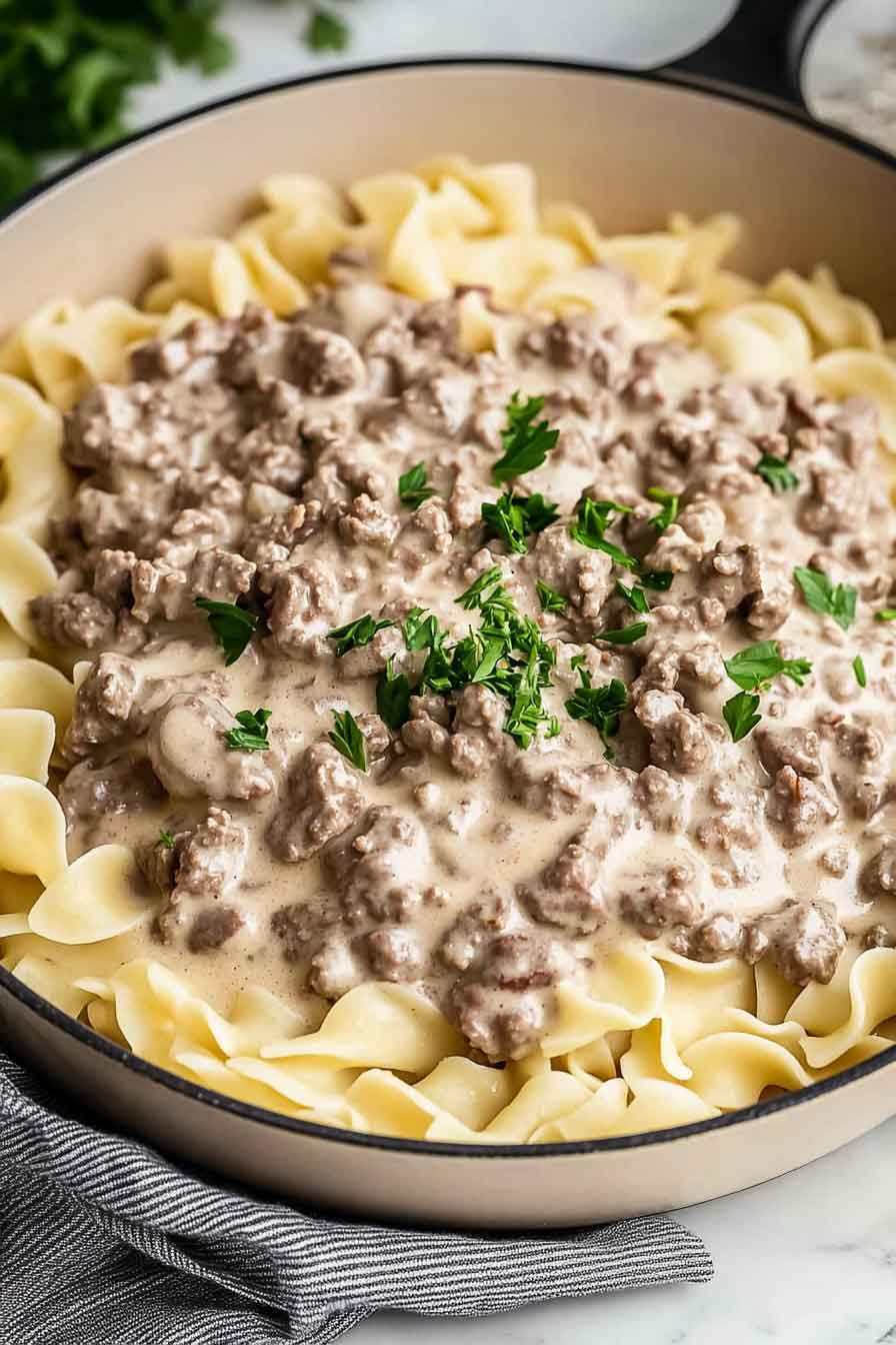 Ground Beef Stroganoff (Classic Weeknight Comfort) - My Recipe World